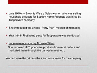 Tupperware Marketing Strategy | PPTX