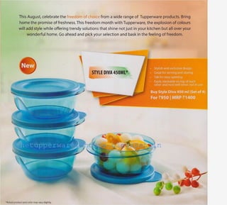 Tupperware Aug 2014 Offer Catalogue | PPT
