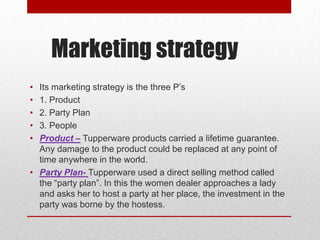 Tupperware ppt ... | PPTX
