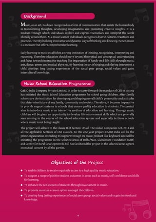CASIO Project Music: KEYBOARD EDUCATION School Programme | PDF