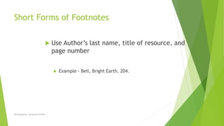 Turabian 8th edition ppt | PPTX | Desktop Publishing | Computer ...