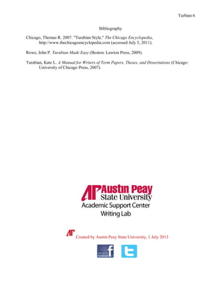 Research Paper Title Page Turabian