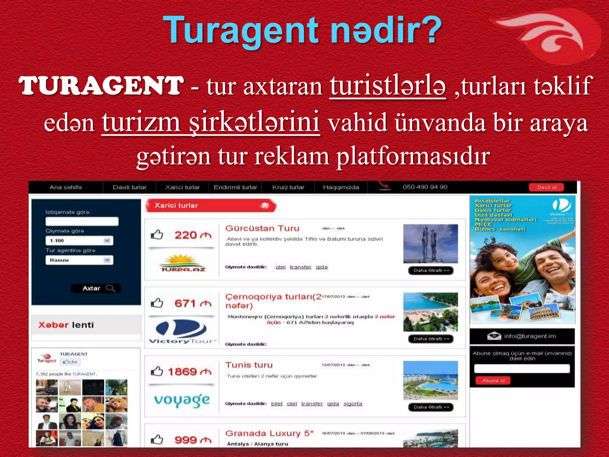 Turagent tur yayim platformu teqdimat | PPT