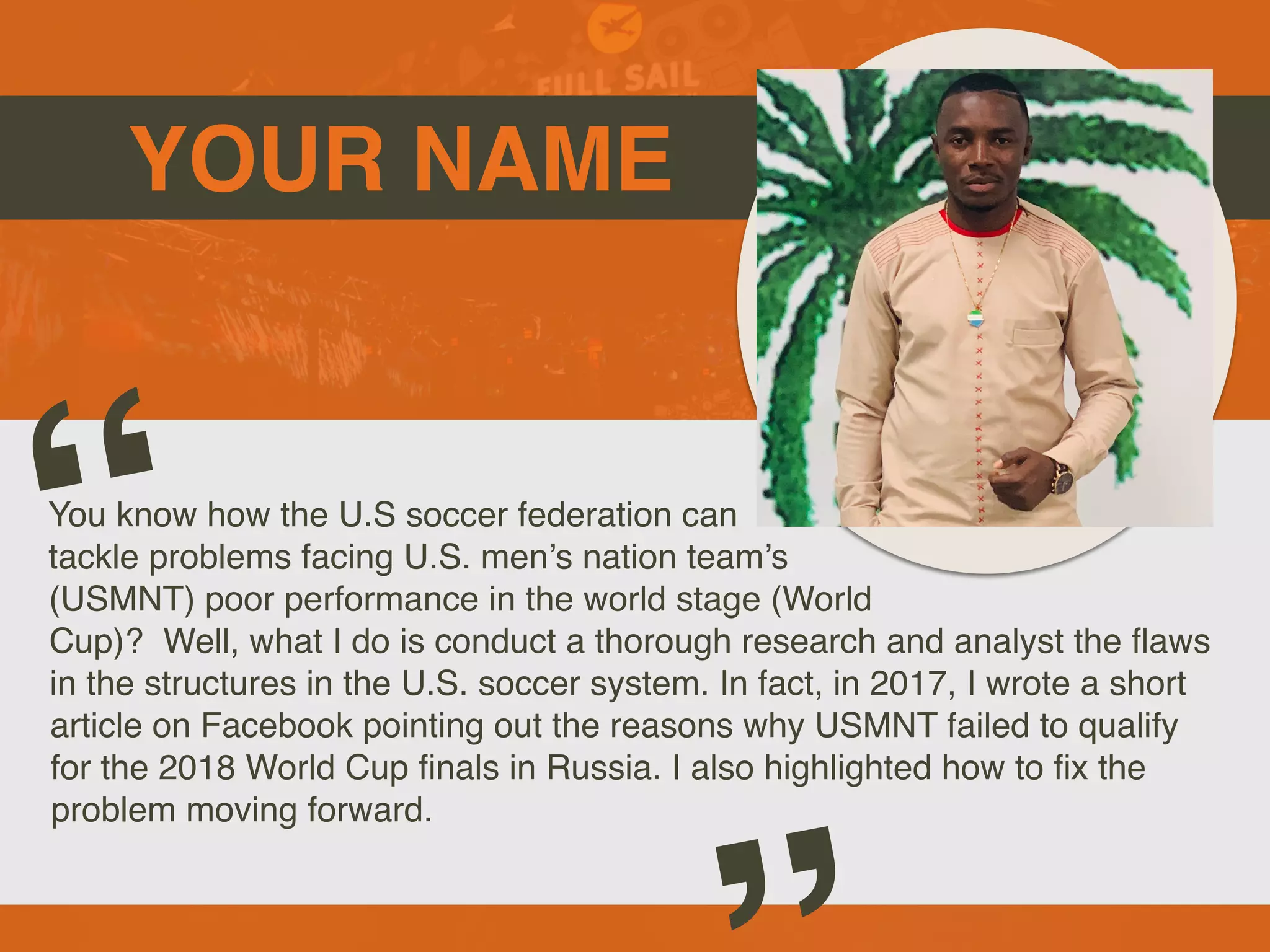 Personal Brand Exploration - Fuad Turay | PPT