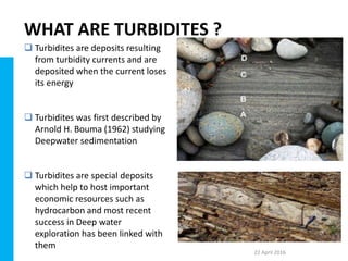 TURBIDITES: MODE OF FORMATION OF TURBIDITES AND ITS ECONOMIC IMPORTANCE ...