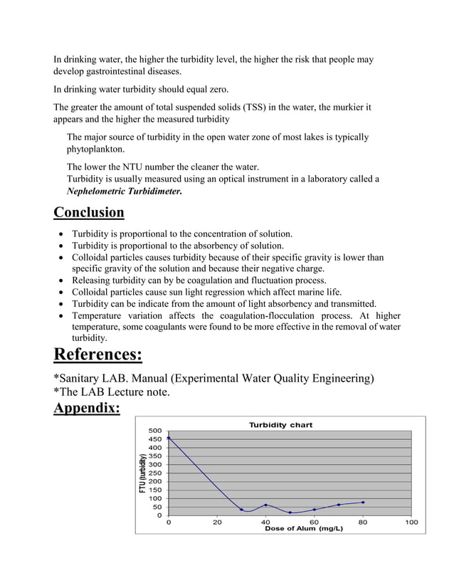 Turbidity Lab 7 Pdf