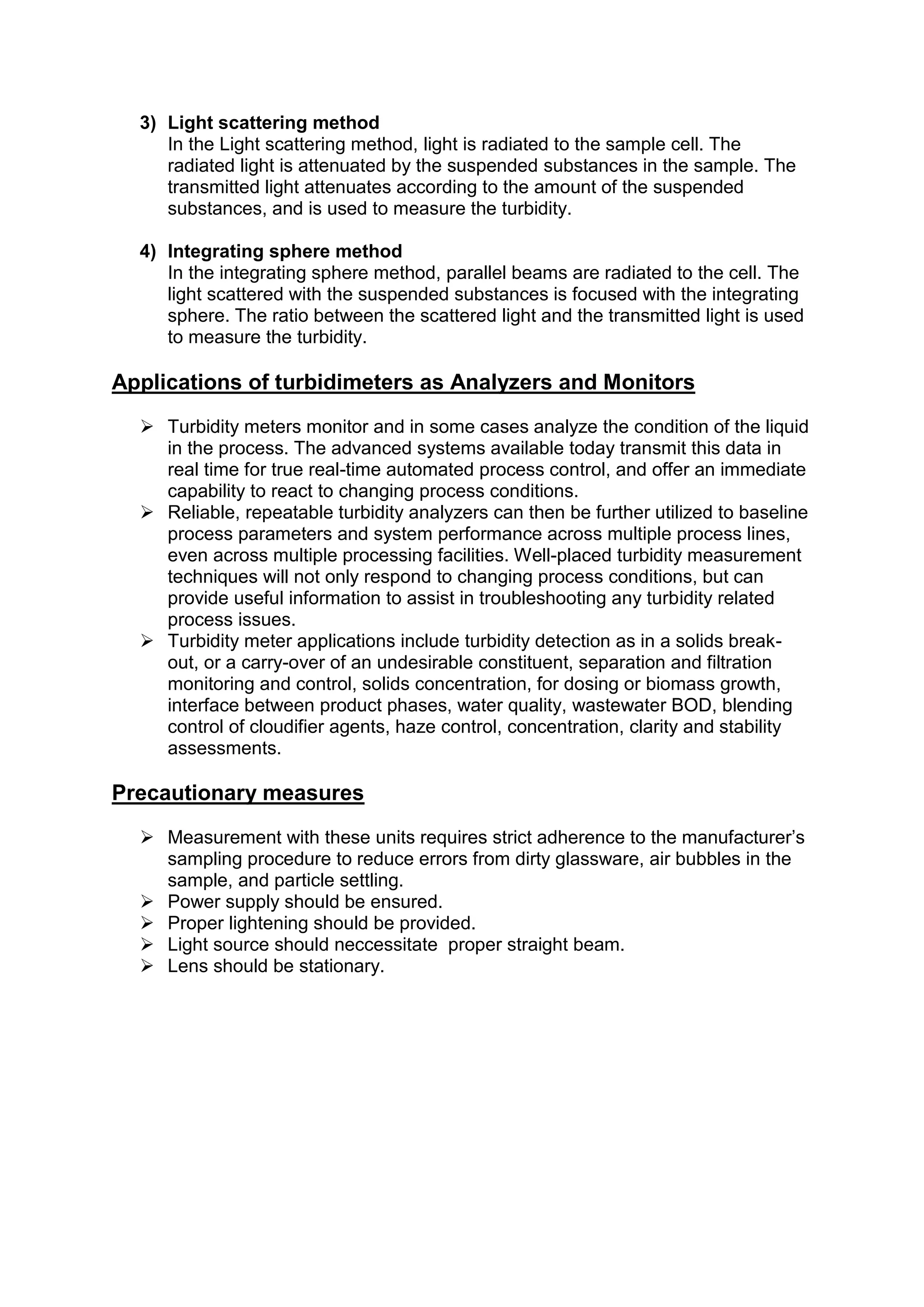 Turbidity measurement | DOCX