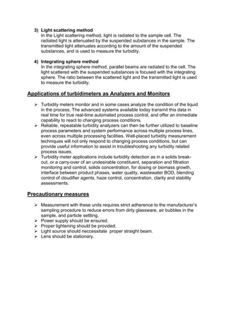 Turbidity measurement | DOCX