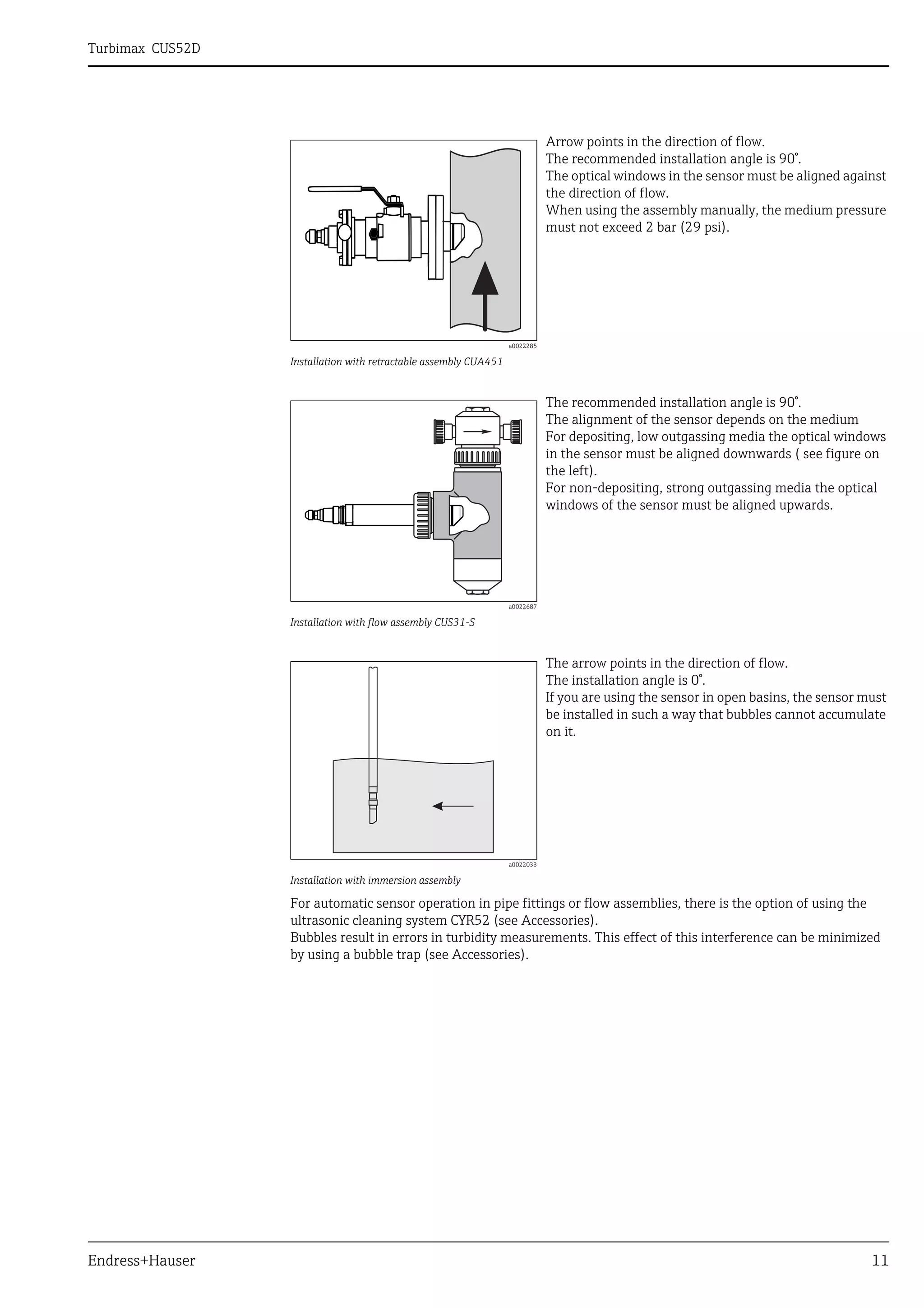 Turbimax cus52 d endress+hauser datasheet-turbidity sensor | PDF