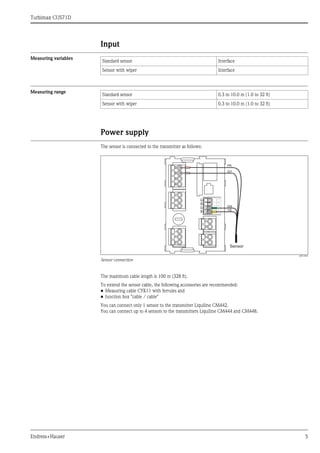 Turbimax cus71 d endress+hauser datasheet-ultrasonic interface sensor | PDF
