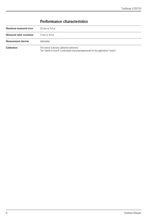Turbimax cus71 d endress+hauser datasheet-ultrasonic interface sensor | PDF