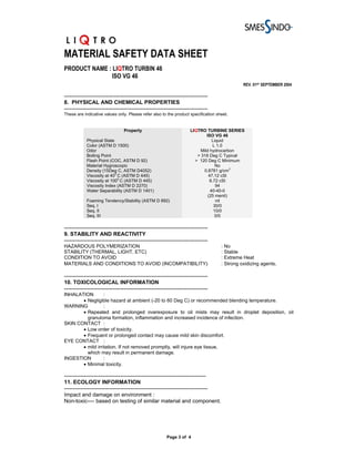 Turbine ISO VG 46 | PDF
