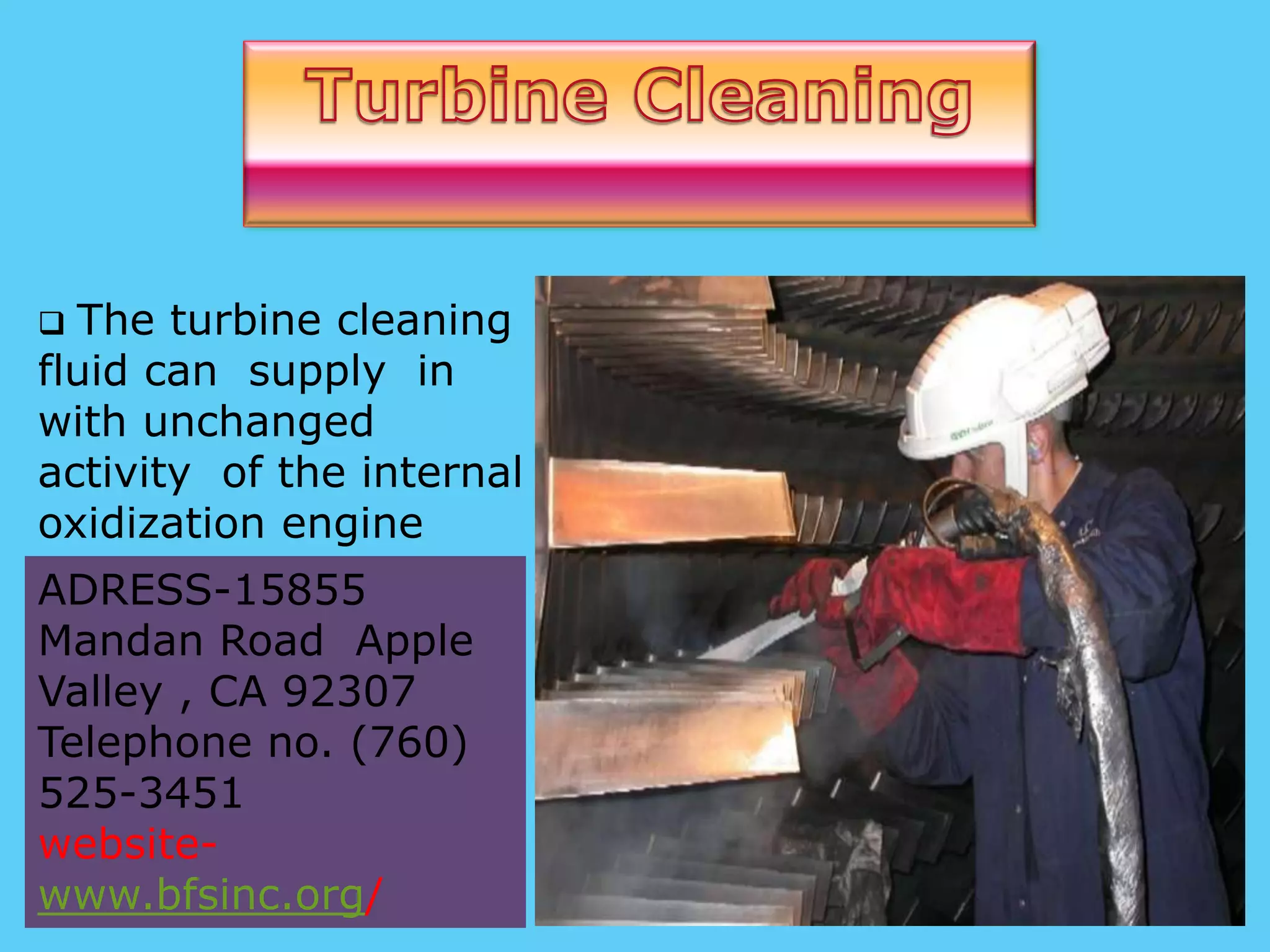 Turbine cleaning | PPTX