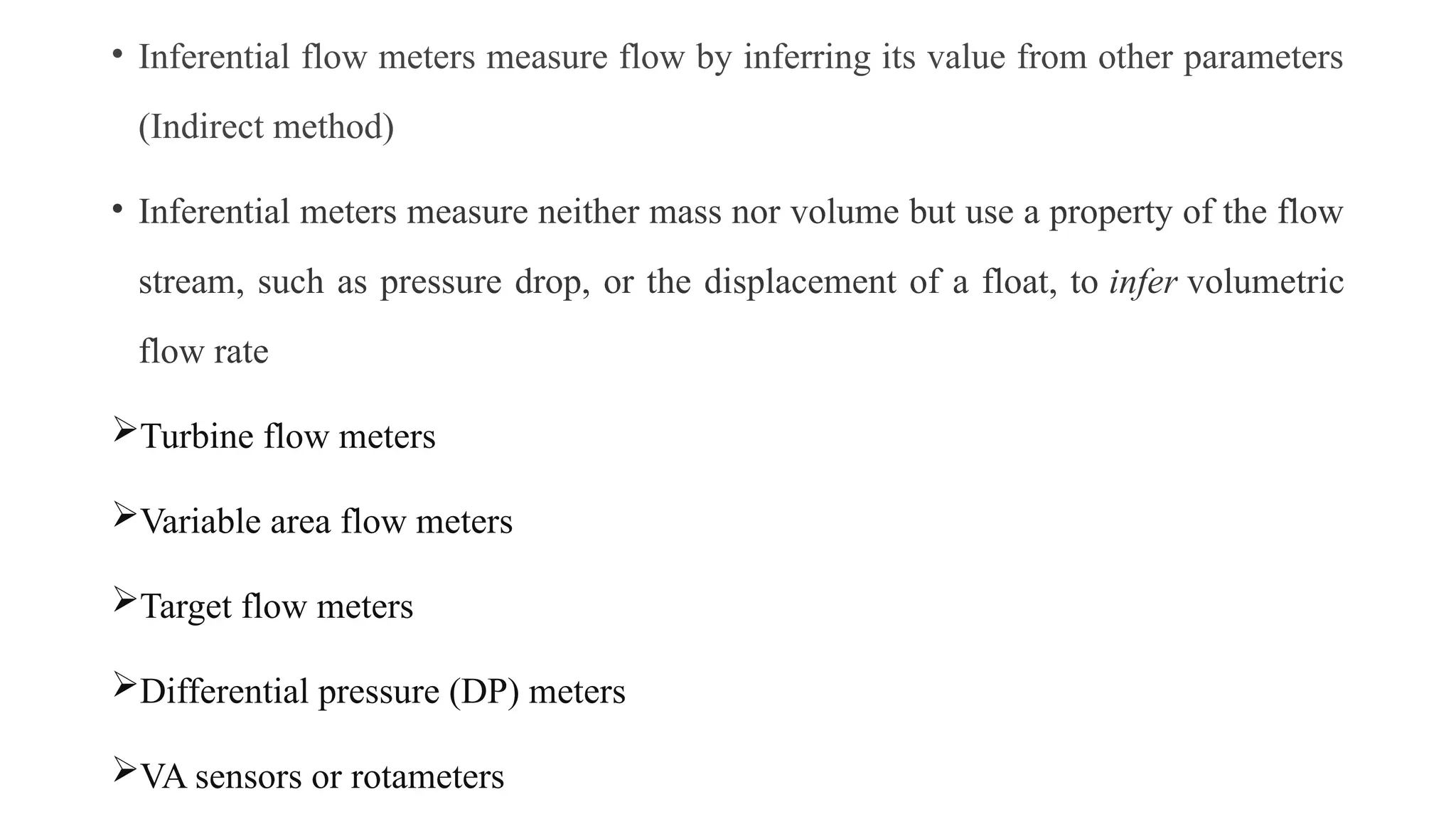 turbine flow meters - Inferential type meter | PPTX