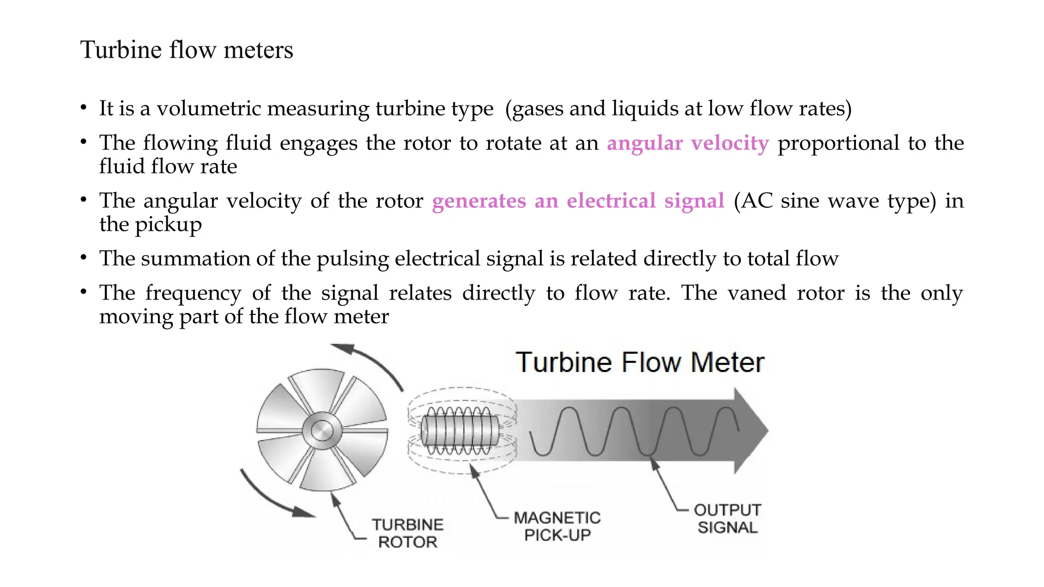 turbine flow meters - Inferential type meter | PPTX