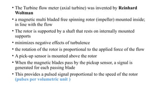turbine flow meters - Inferential type meter | PPTX