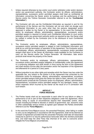 Turbine Generator Overhaul Contract- CLEAN DRAFT.doc