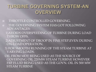 Turbine governing system an overview | PPTX
