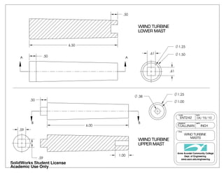 Turbine mast drawings