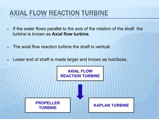 Classification of Hydraulic Turbines | PPTX