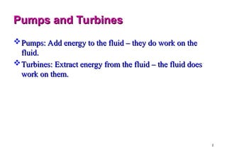 Hydraulics of Turbines and Pumps and their various types | PPT