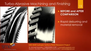 Turbo abrasive machining and finishing | PDF