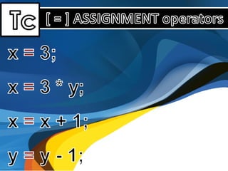 Turbo-C Operators | PPT