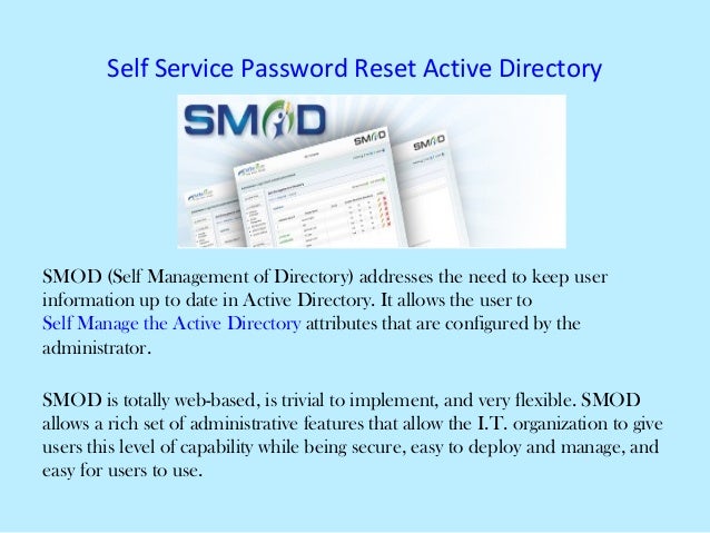 Self Manage Web Based Automate Password Reset