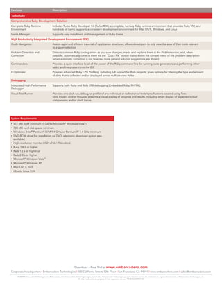 Develop Ruby Applications Fast | TubroRuby From Embarcadero ...