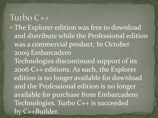 Turbo c++ | PPTX