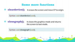 Turbo C Graphics and Mouse Programming | PPTX