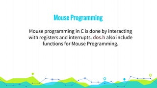 Turbo C Graphics and Mouse Programming | PPTX