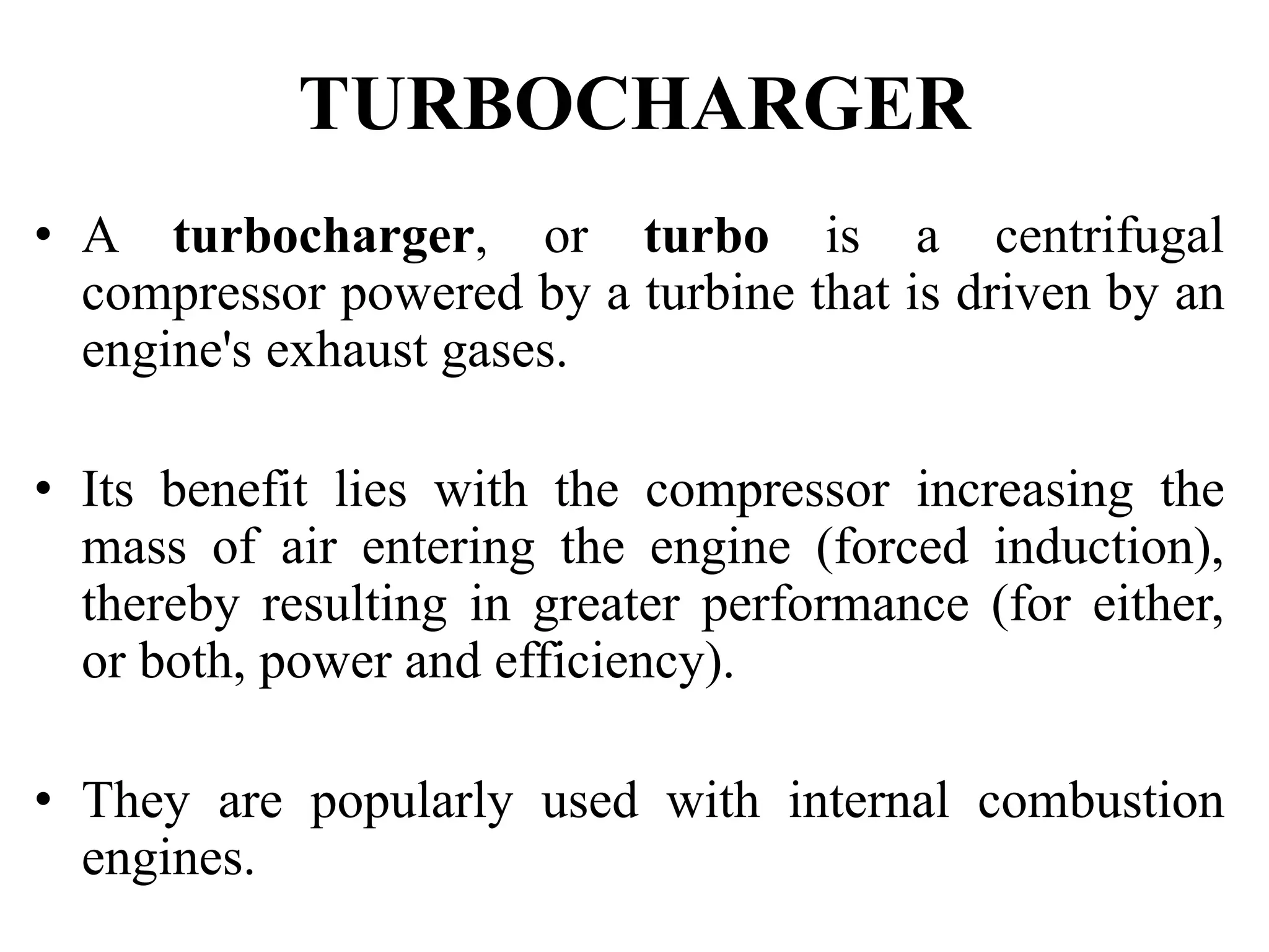 Turbocharger | PPTX