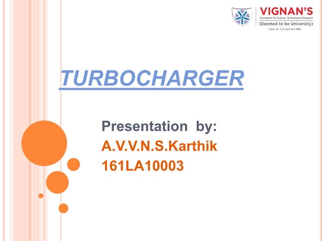 Turbo charger | PPT