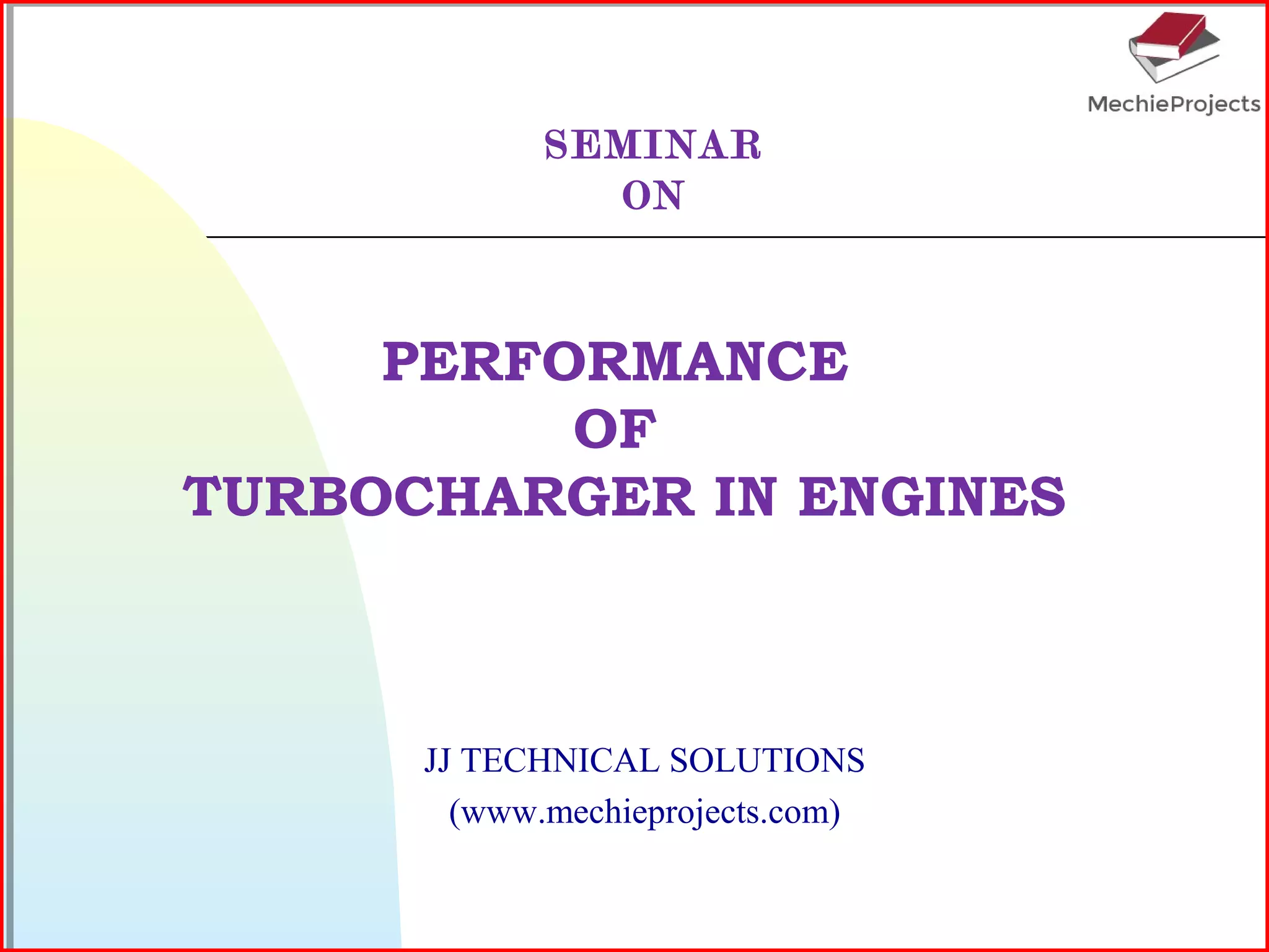 Turbo Charger in IC Engines | PPT