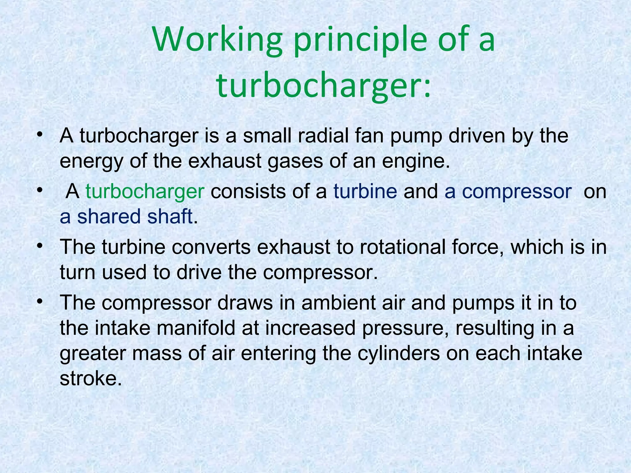 I.C. Engines / Turbocharger and-supercharger | PPT