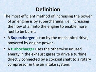 I.C. Engines / Turbocharger and-supercharger | PPT