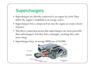 Difference between Turbocharger vs supercharger | PDF