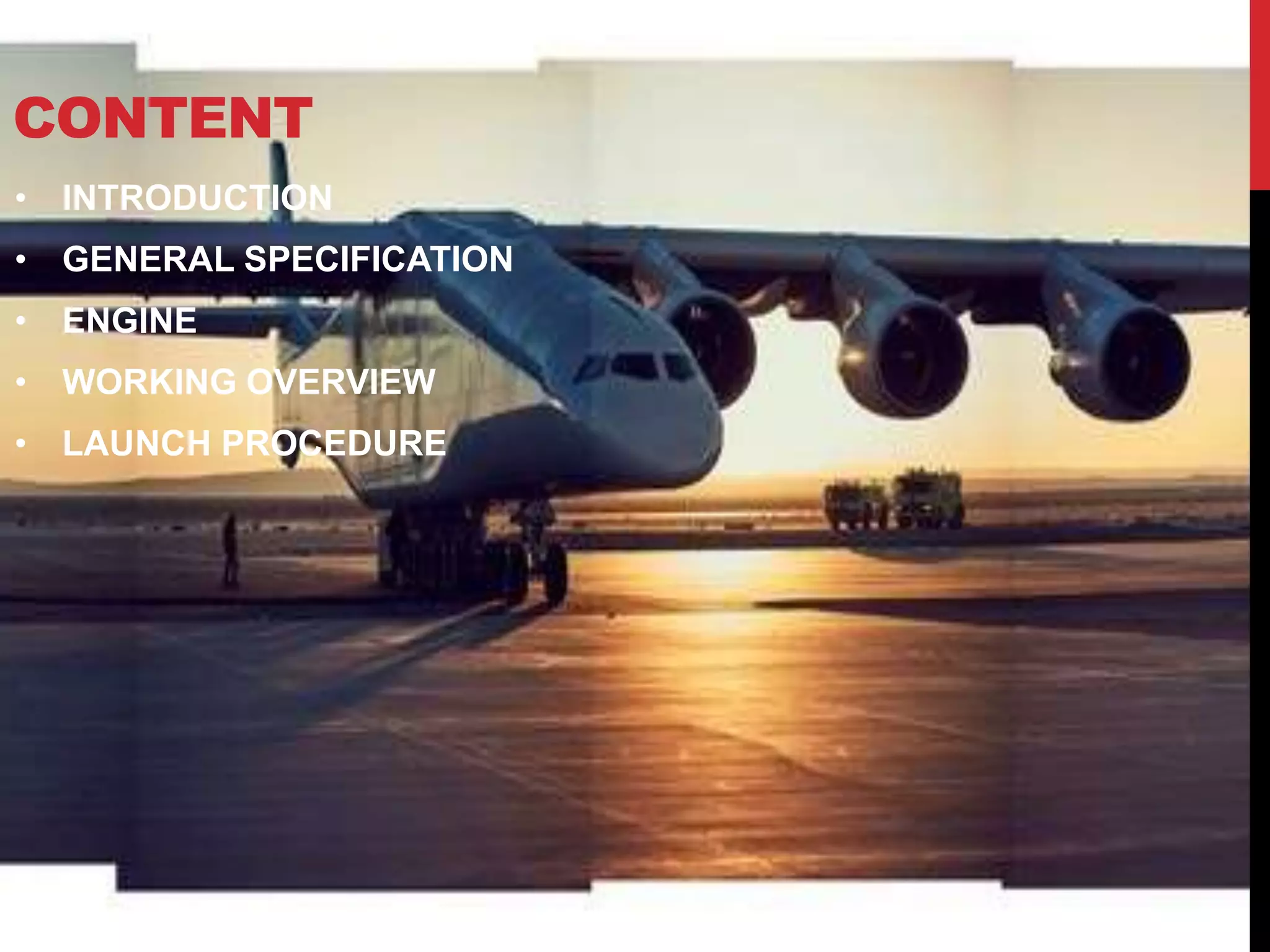 Turbomachinery - Case study on Stratolaunch Carrier Aircraft | PPTX