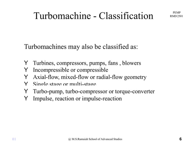 Turbomachines_Classification.pptx | Physics | Science