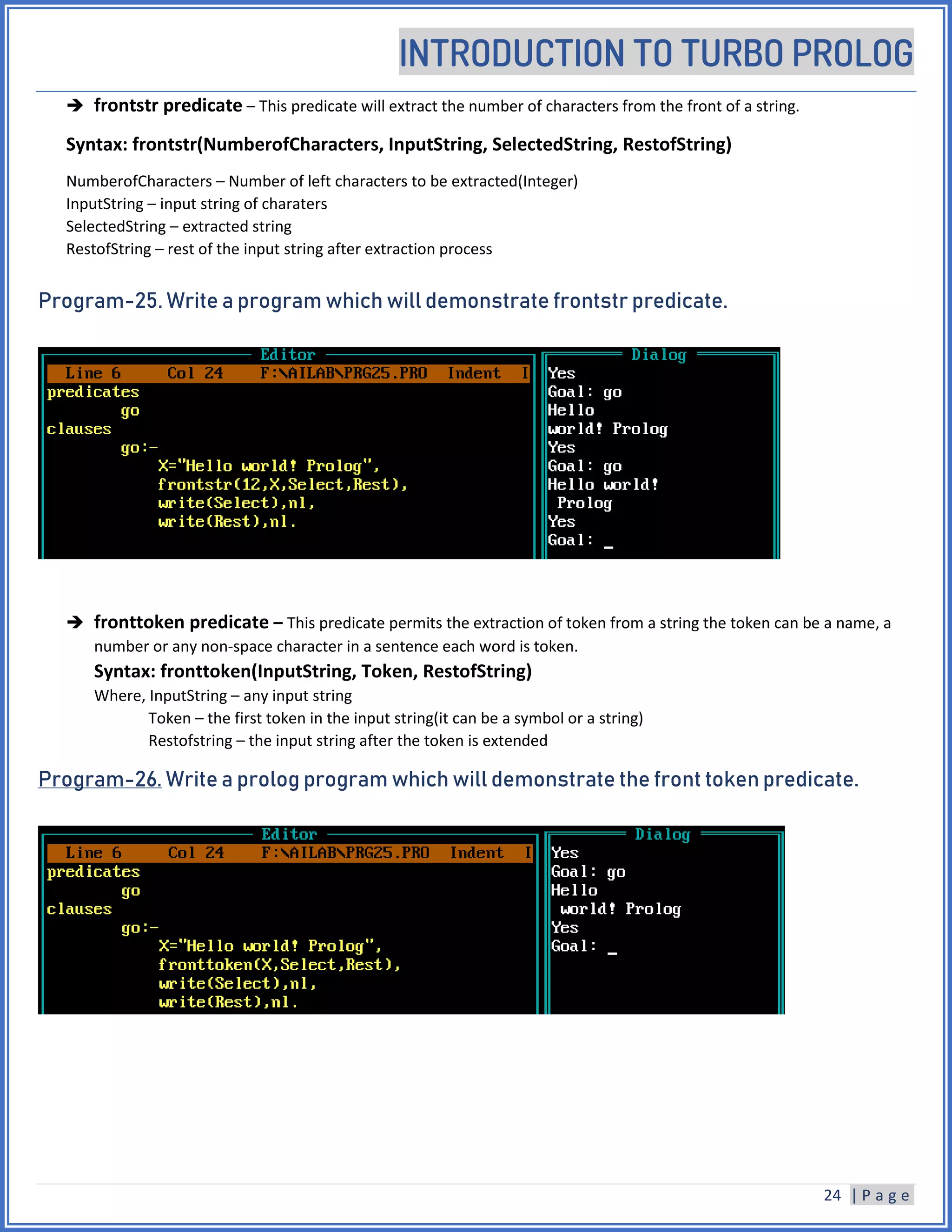 Turbo prolog 2.0 basics | PDF