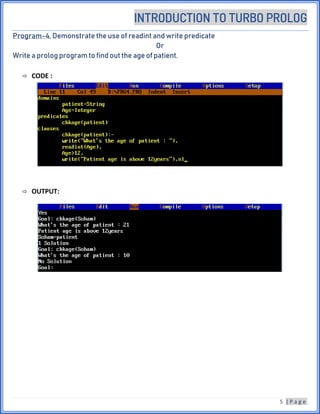 Turbo prolog 2.0 basics | PDF