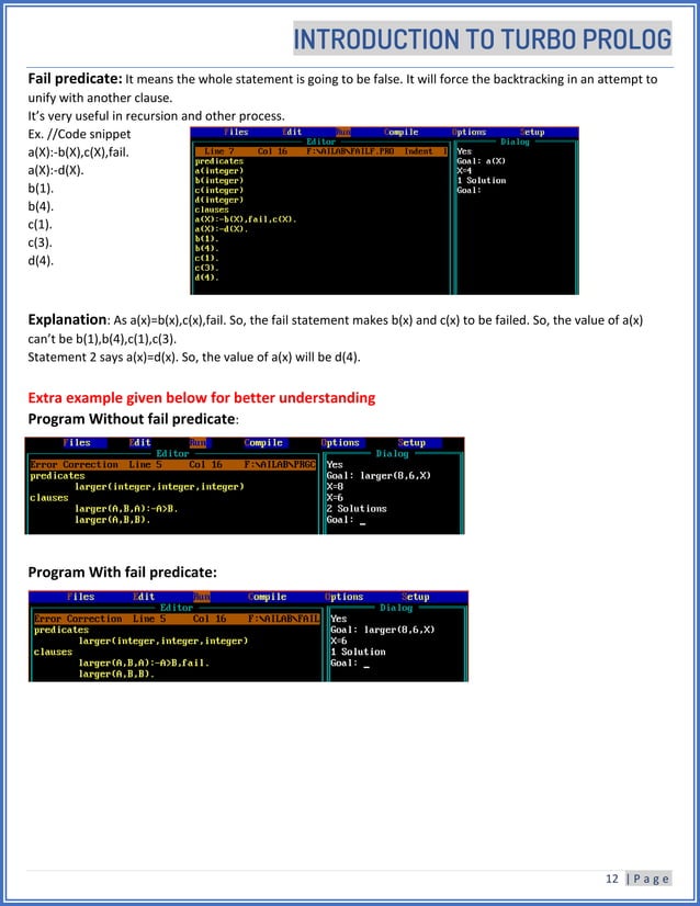 Turbo prolog 2.0 basics