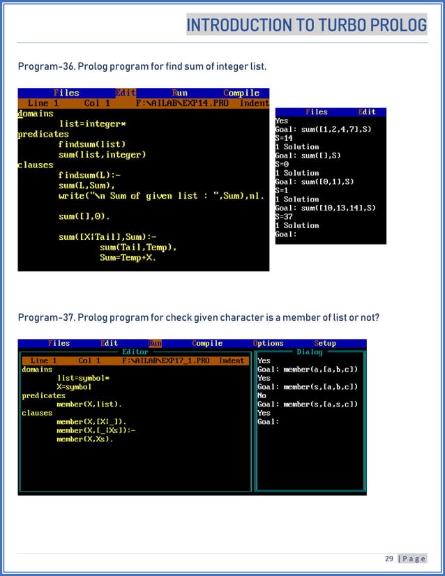Turbo prolog 2.0 basics