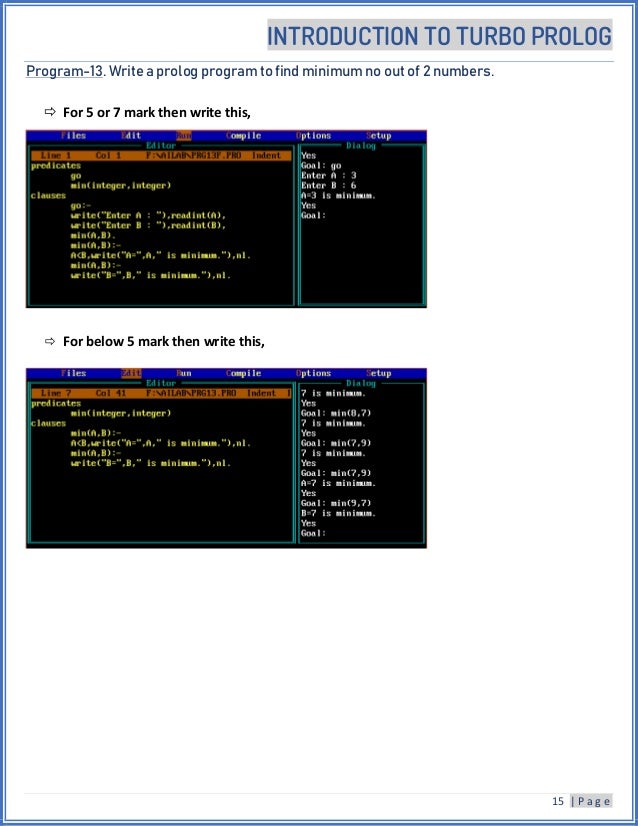Turbo prolog 2.0 basics
