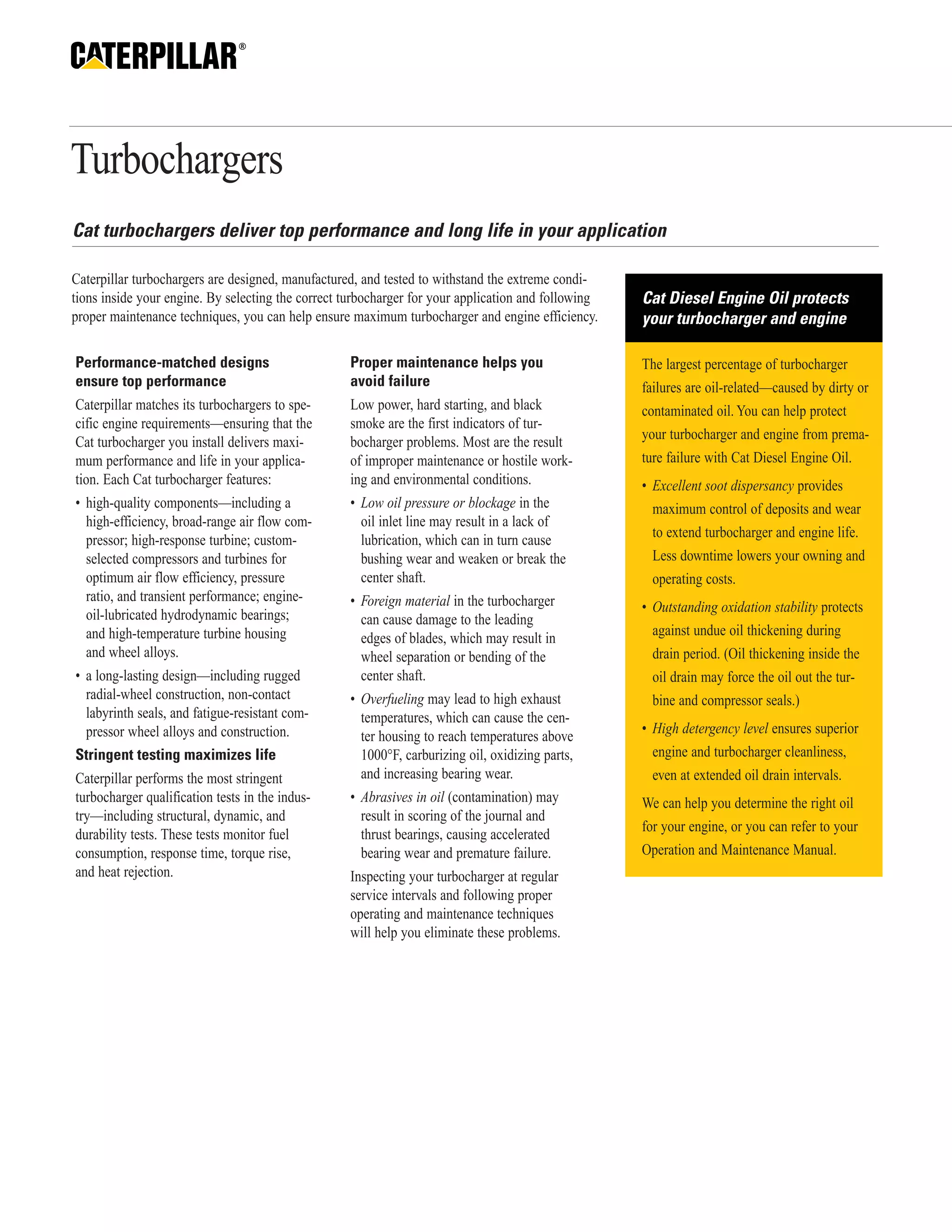 Turbos data sheet | PDF