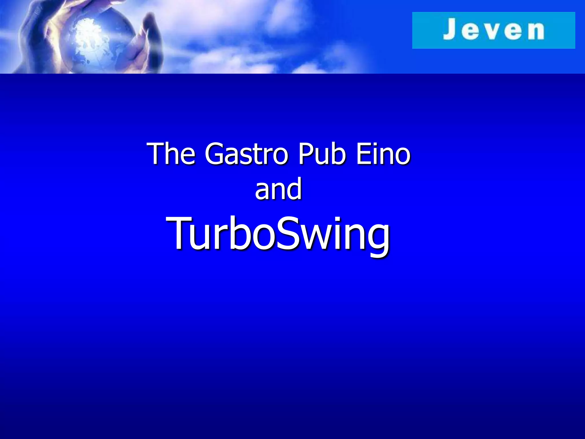 Turbo swing reference eino 1 | PPT