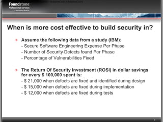 Software Security Frameworks | PPT