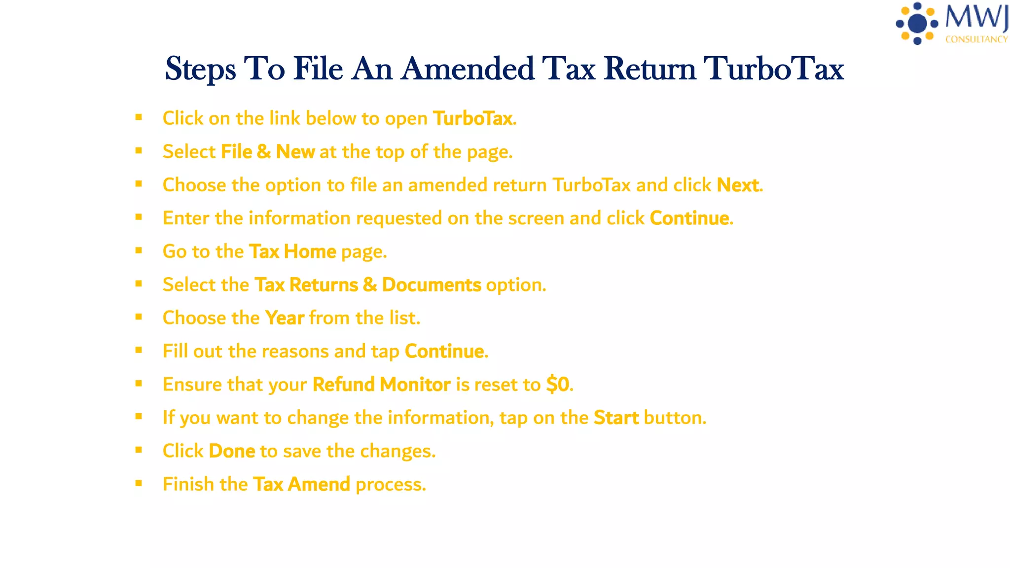 TurboTax Amended Return: The Complete Guide To File It | PDF