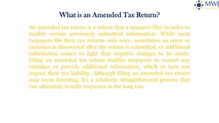 TurboTax Amended Return: The Complete Guide To File It | PPT